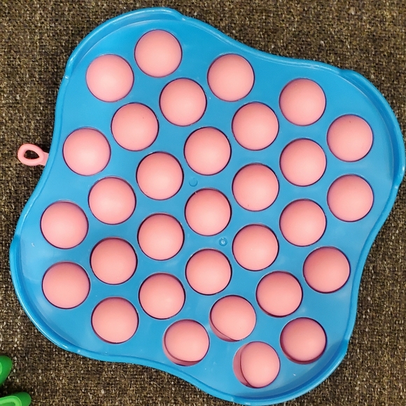 Toys | Square Push Pop Dimple Bubble Popper Pressure Relief Bluepink ...